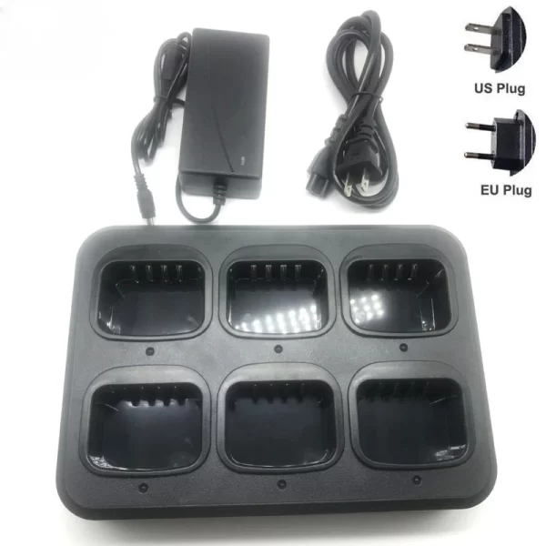 HYT Multi Units Six-Way Rapid Battery Charger for Hytera TD500 TD520 ...