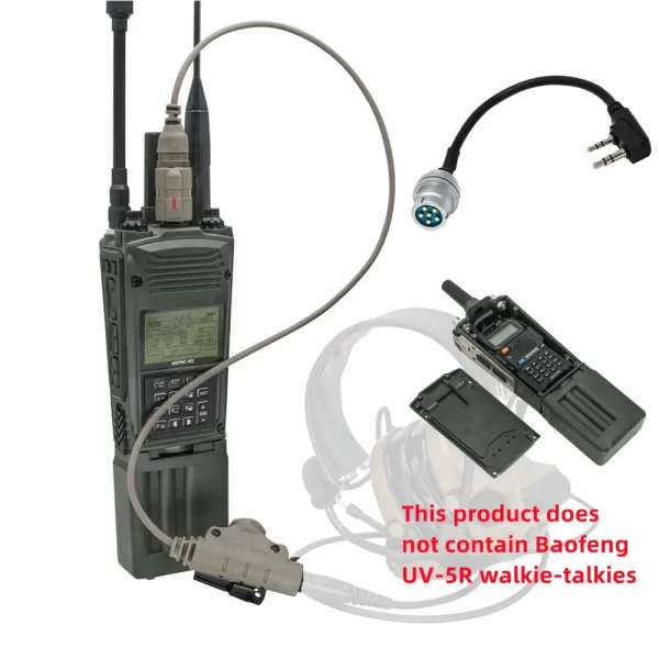 Tactical PRC163 Yaesu Vertex Plug Harris Military Radio Dummy Virtual ...