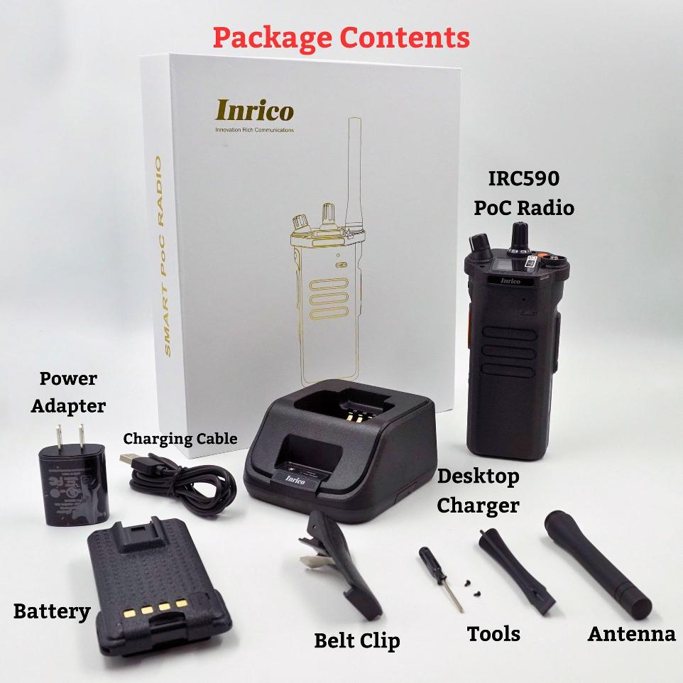Inrico IRC 590 4G LTE IP68 Smart PoC Radio AES256 Encryption 1.08 ...