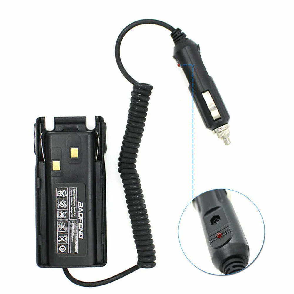 Original Car Charger Battery Eliminator for BAOFENG UV-82 UV-89 or UV-5R DM-5RPlus Two Way Radio ...