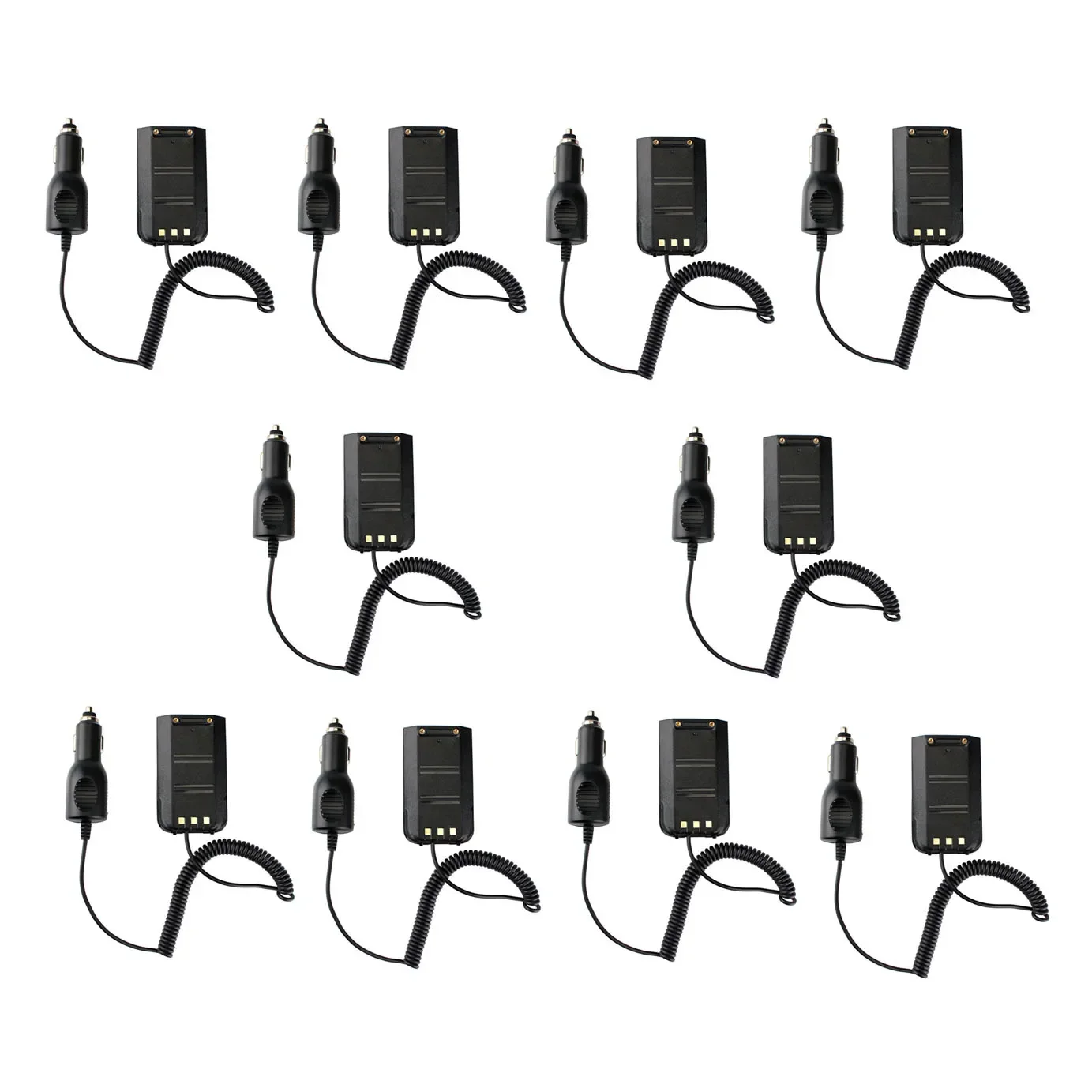 10pcs/ Lot Car Charger Battery Eliminator 12V-24V For TYT MD-380 MD380 ...
