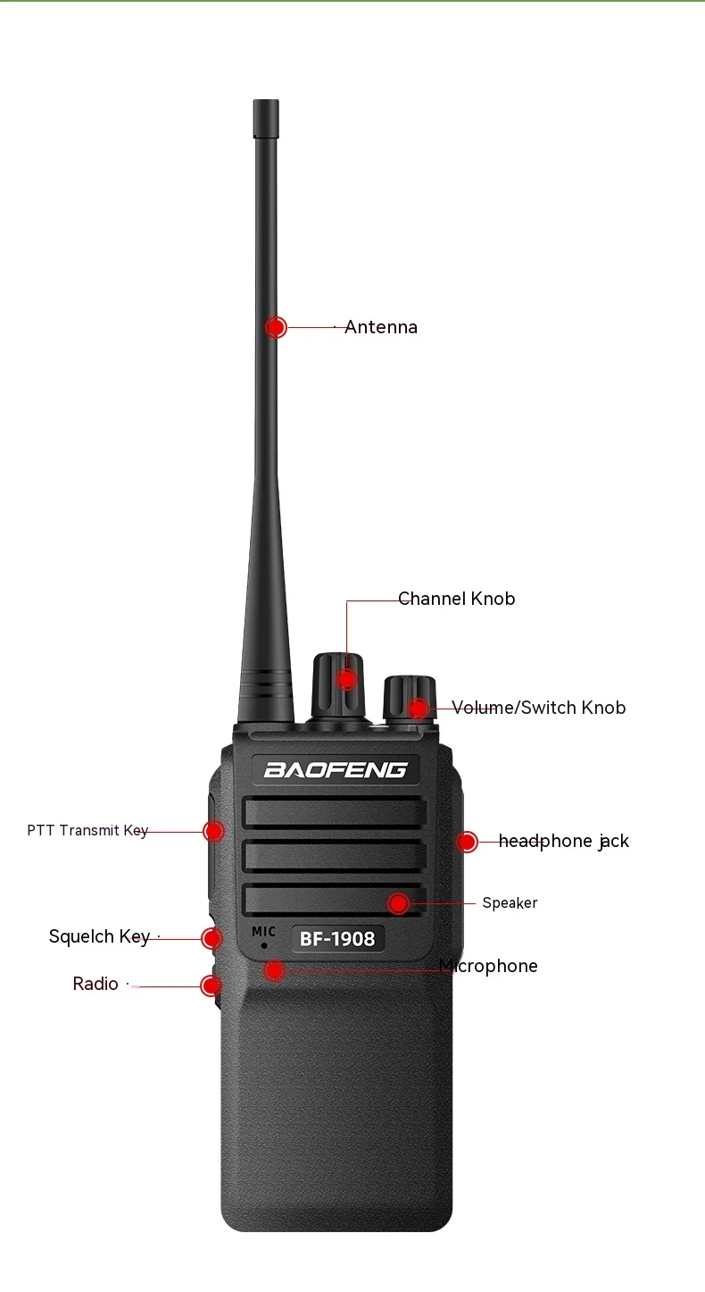 Baofeng BF-1908 Portable Two Way Radio