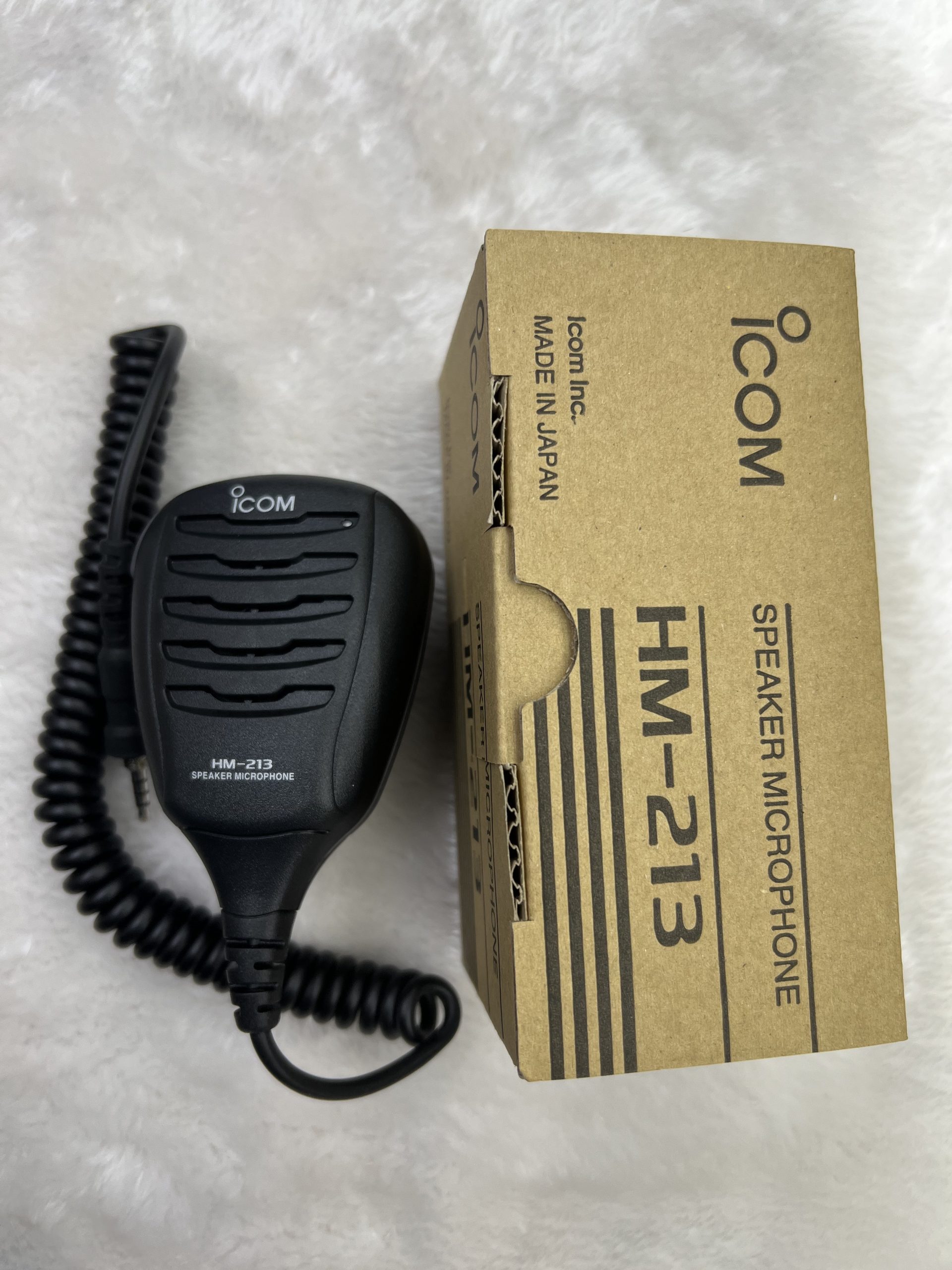 ICOM HM-213 Handheld PTT Mic Speaker Microphone for ICOM IC-M25/IC-M37 ...