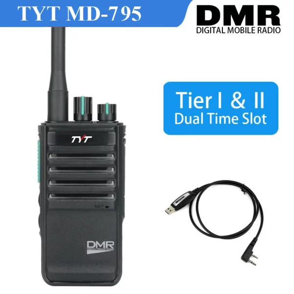 TYT MD-795 DMR Digital Radio UHF 400-470MHz with Voice Encryption 4W/1W ...