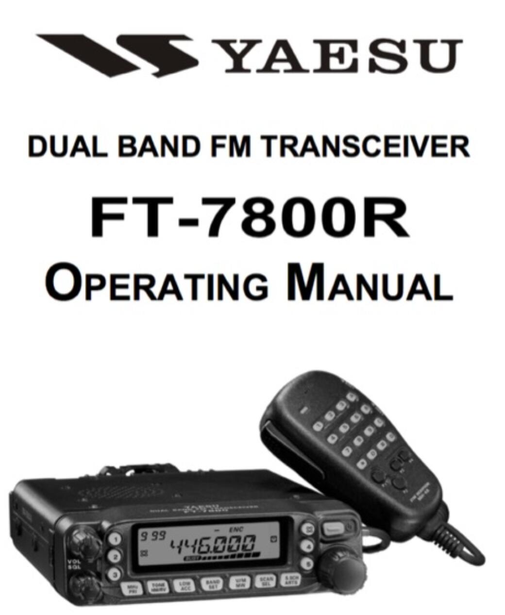 YAESU FT-7800R/E Vehicle Mouted Amateur Mobile Transceivers - ALAFONE