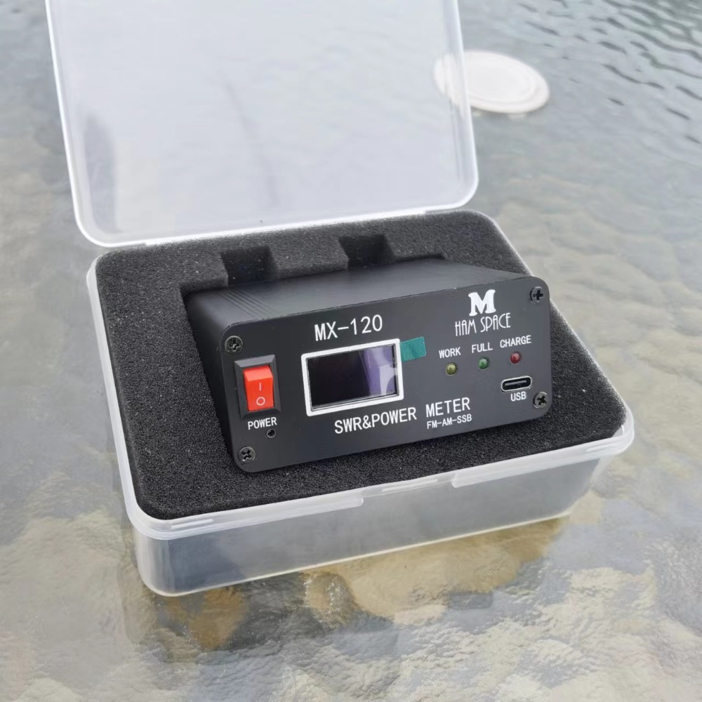 MX-120 1.8-50M 120W SWR & Power Meter FM-AM-SSB Rechargeable SWR Power ...